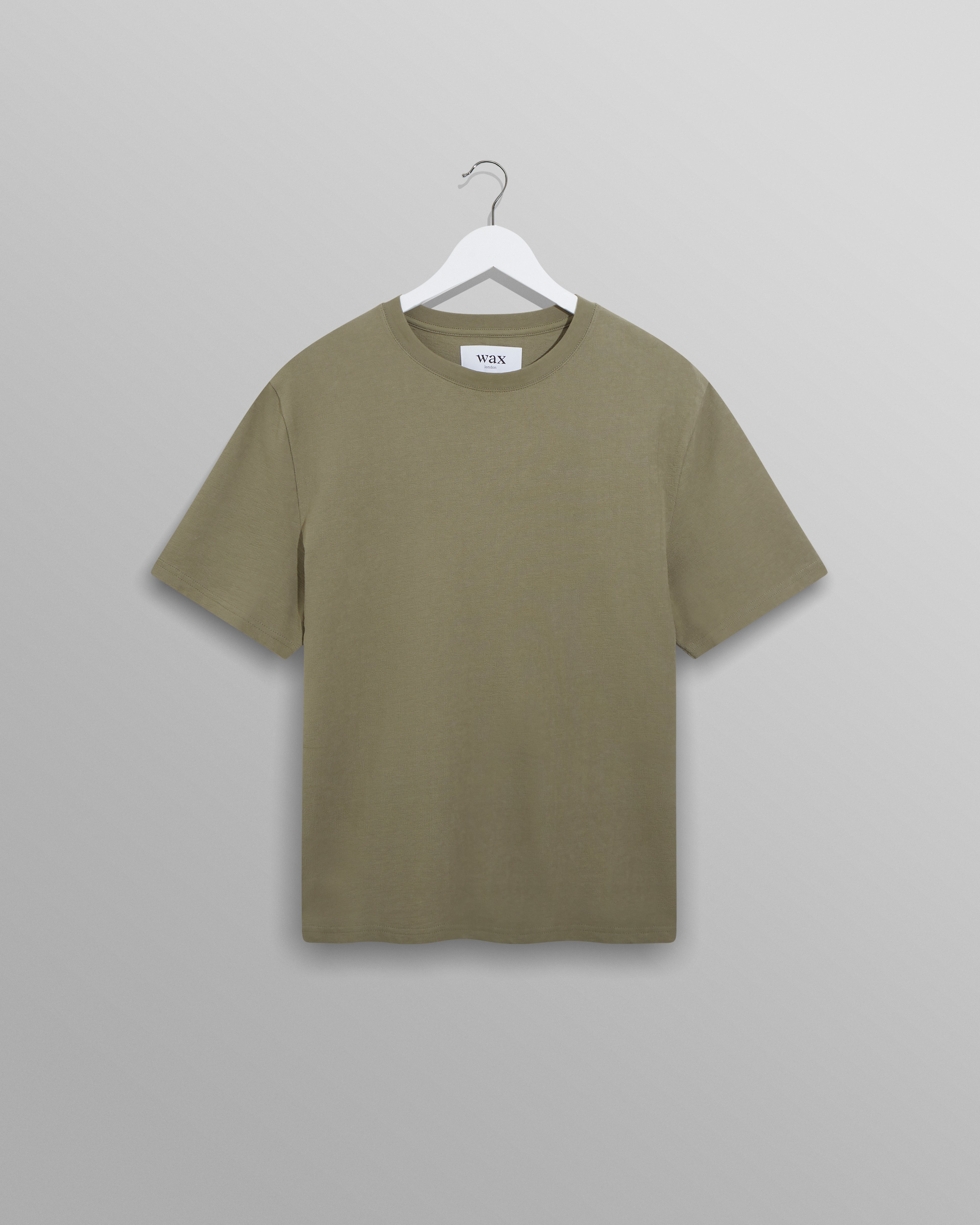 Men's Green Textured Organic Cotton T-Shirt & Wax London