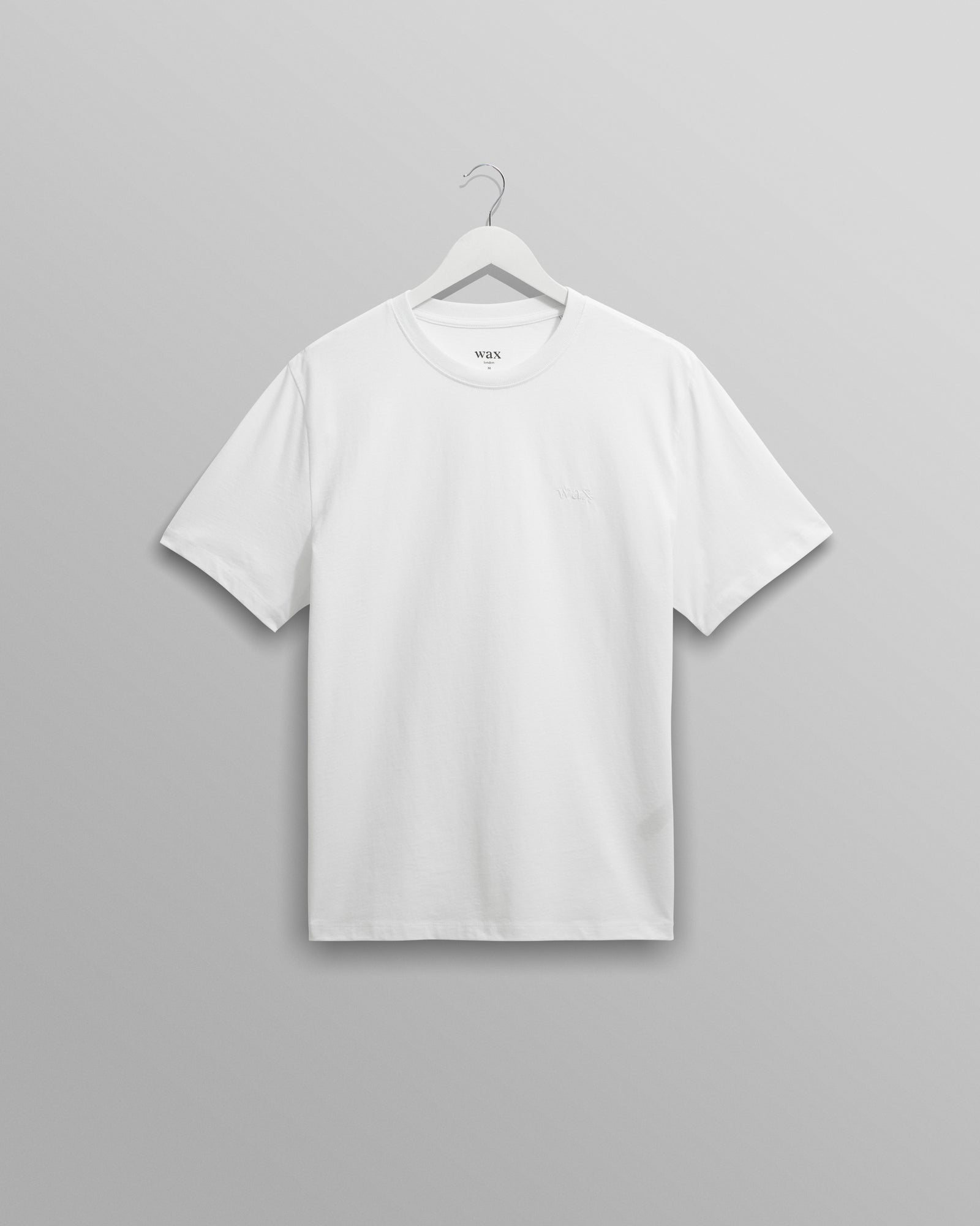 Men's White Logo Organic Cotton T-Shirt & Wax London