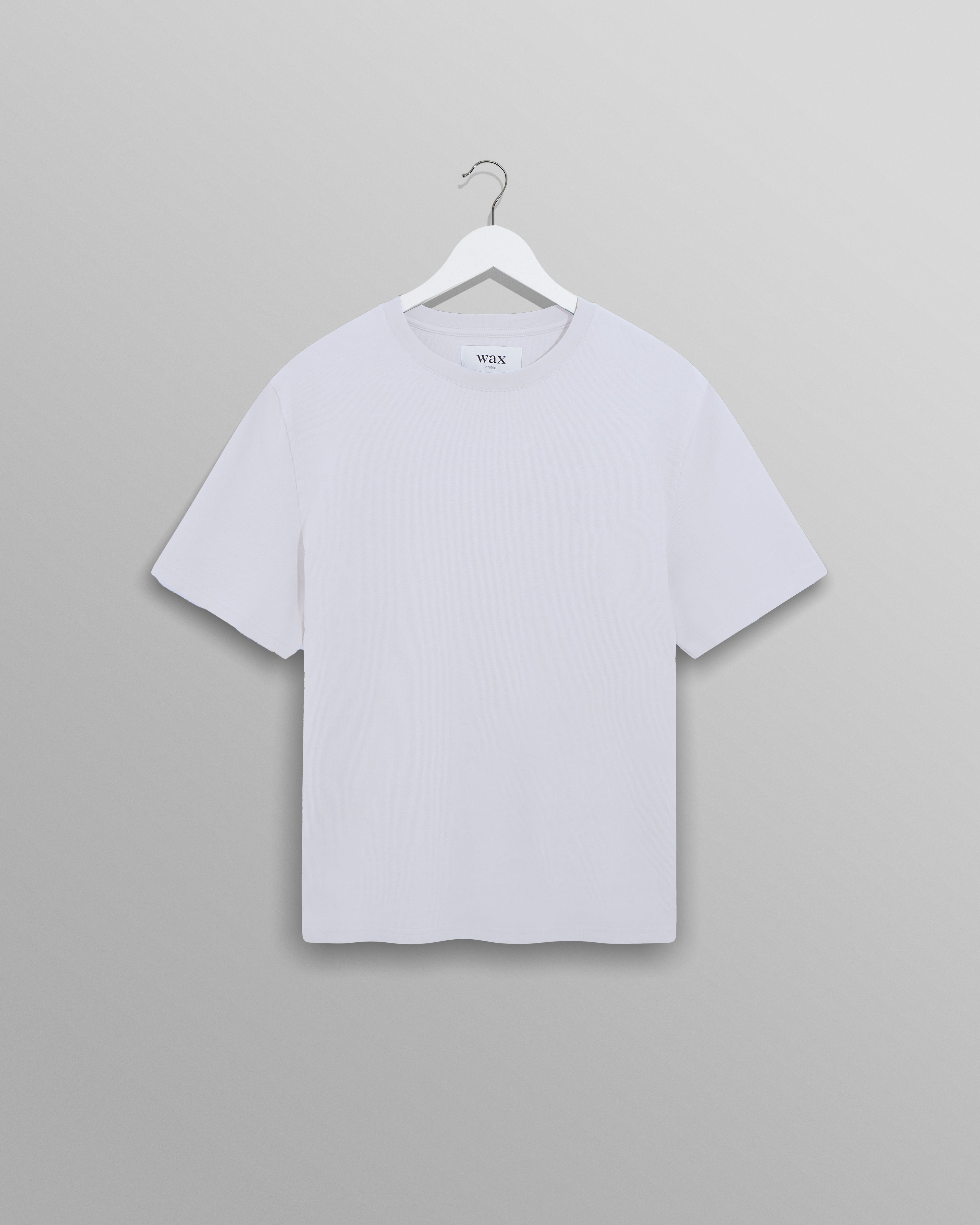 Men's White Textured Organic Cotton T-Shirt & Wax London