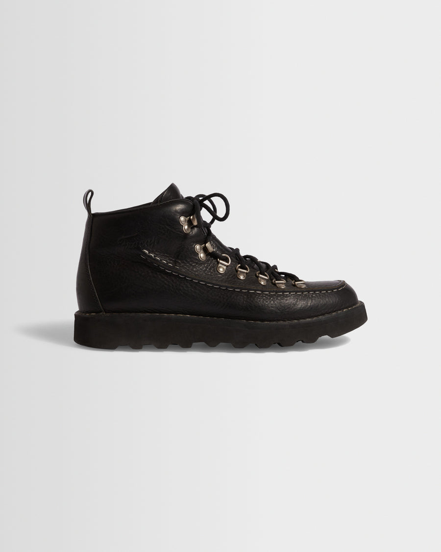 Fracap - Black Calf Leather M60 Boots & Wax London