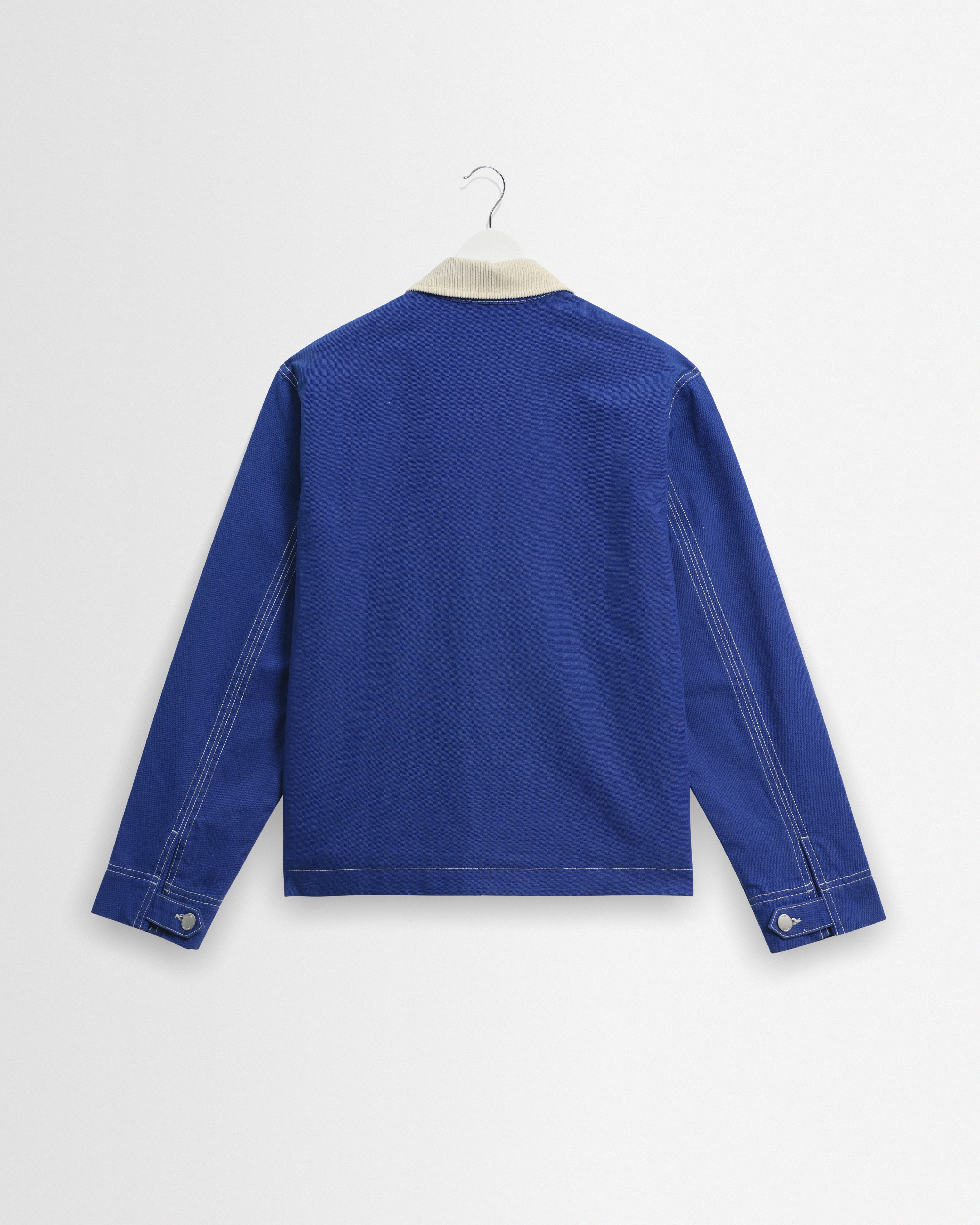Men's Blue Canvas Work Jacket & Wax London