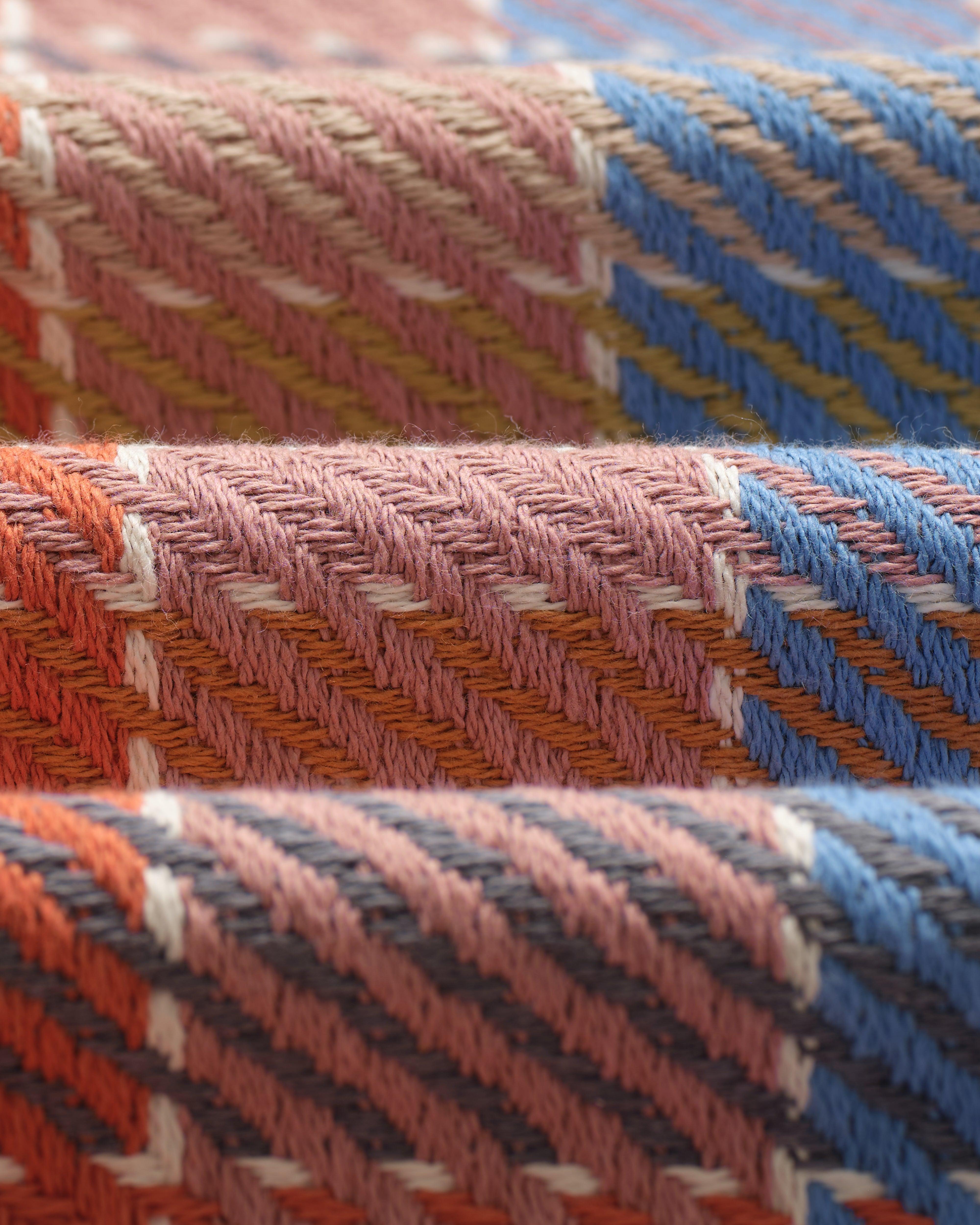 Men's Blue And Orange Pike Check Overshirt & Wax London