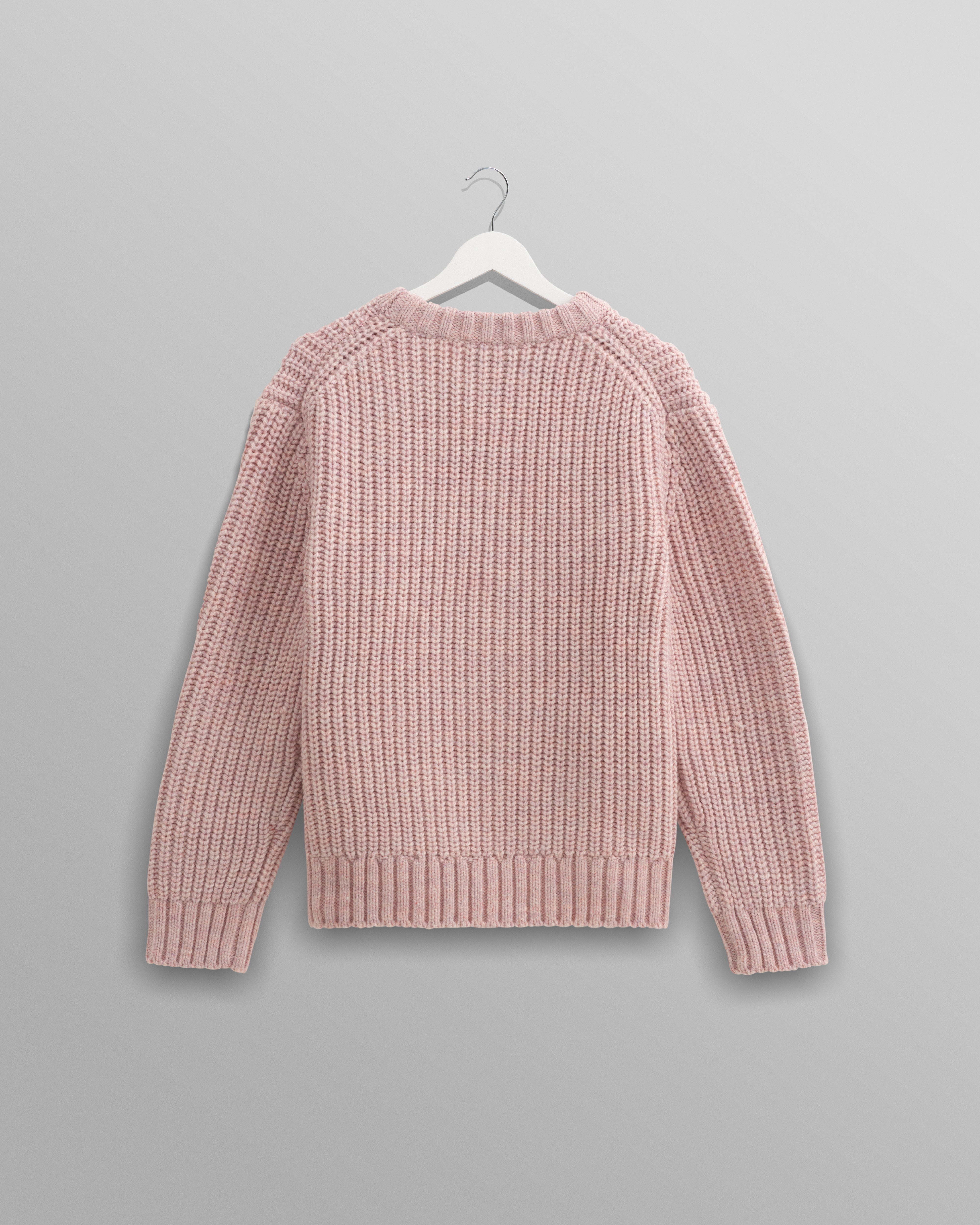 Men's Pink Heavyweight Knit Jumper & Wax London
